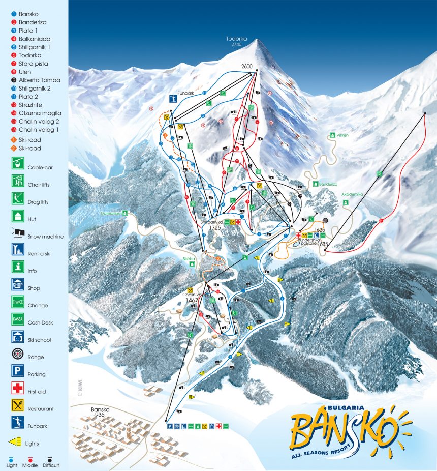 Best Ski Resorts in Bulgaria with Ski Maps - 7 Days Abroad